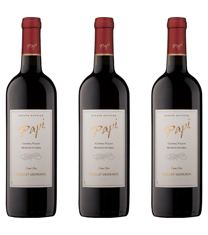 Cabernet Sauvignon 3 Pack - Chilean Demi-Sec Wine | Papi Wines